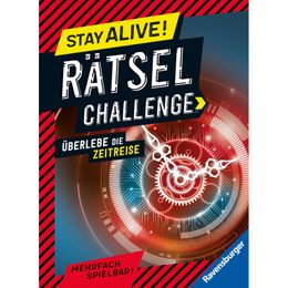 RAVENSBURGER VERLAG Ravensburger Stay alive! Rätsel-Challenge - Überlebe die Zeitreise - Rätselbuch für Gaming-Fans ab 8 Jahren - Anne Scheller, Gebunden