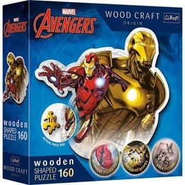 Trefl Holz Puzzle 160 Marvel Avengers - Ironman's Flug
