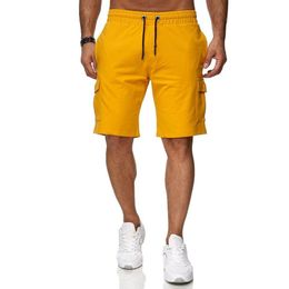 Reslad Sweatshorts Reslad Kurze Hose Herren Cargo Bermuda Shorts Jogginghose Sport-Hose (1-tlg) Sweatshorts Jogginghose mit Cargo-Taschen