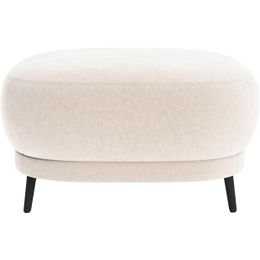 Sit & More Polsterhocker SIT&MORE Hocker Gr. B/H/T: 90 cm x 49 cm x 90 cm, Struktur weich, beige Polsterhocker