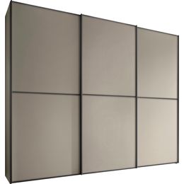 Schwebetürenschrank STAUD "Sinfonie Plus" Schränke Gr. B/H/T: 280 cm x 222 cm x 68 cm, Basic, 3 St., beige (sand) Schwebetürenschränke und Schiebetürenschränke