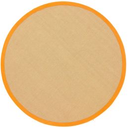 Sisalteppich CarpetFine "Sisal" Teppiche Gr. Ø 160 cm, 5 mm, 1 St., orange Esszimmerteppiche