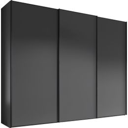 Schwebetürenschrank STAUD "Sinfonie Plus" Schränke Gr. B/H/T: 280 cm x 240 cm x 68 cm, Comfort, 3 St., grau (vulkan) Schwebetürenschränke und Schiebetürenschränke