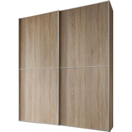 Schwebetürenschrank STAUD "Sinfonie Plus" Schränke Gr. B/H/T: 188 cm x 222 cm x 68 cm, Basic, 2 St., braun (sonoma eiche) Schwebetürenschränke und Schiebetürenschränke