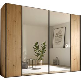 Schwebetürenschrank STAUD "Sonett 120 G" Schränke Gr. B/H/T: 270 cm x 240 cm x 68 cm, Premium, 2 St., braun (artisan eiche) Schwebetürenschränke und Schiebetürenschränke