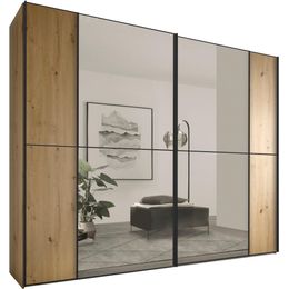 Schwebetürenschrank STAUD "Sonett 220G" Schränke Gr. B/H/T: 249 cm x 240 cm x 68 cm, Classic, 2 St., braun (artisan eiche) Schwebetürenschränke und Schiebetürenschränke