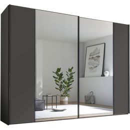 Schwebetürenschrank STAUD "Sonett 120 G" Schränke Gr. B/H/T: 249 cm x 240 cm x 68 cm, Premium, 2 St., grau (vulkan) Schwebetürenschränke und Schiebetürenschränke