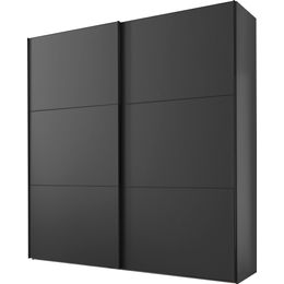 Schwebetürenschrank STAUD "Includo" Schränke Gr. B/H/T: 225 cm x 222 cm x 68 cm, Comfort, 2 St., grau (dekor vulkan) Schwebetürenschränke und Schiebetürenschränke