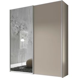 Schwebetürenschrank STAUD "Sinfonie Plus" Schränke Gr. B/H/T: 200 cm x 222 cm x 68 cm, Classic, 2 St., beige (sand) Schwebetürenschränke und Schiebetürenschränke