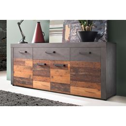 Sideboard Inosign "Ilana" Sideboards grau (graphit matera, old wood farben) Sideboards