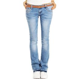 be styled Bootcut-Jeans Damen Hüftjeans