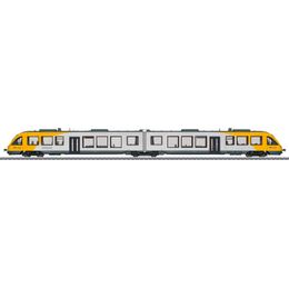 Märklin Personenwagen MÄRKLIN "Dieseltriebwagen Baureihe 648.2 - 37715" Modelleisenbahn-Fahrzeuge grau (grau, gelb) Kinder Loks Wägen
