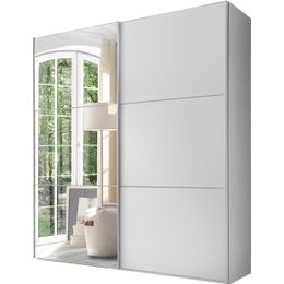 Schwebetürenschrank STAUD "Includo" Schränke Gr. B/H/T: 200 cm x 222 cm x 68 cm, Classic, 2 St., weiß (dekor weiß) Schwebetürenschränke und Schiebetürenschränke