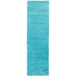 Läufer morgenland "LORIBAFT TEPPSTAR" Teppiche Gr. B/L: 80 cm x 300 cm, 15 mm, 1 St., blau (türkis) Teppichläufer