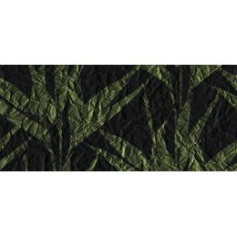 ARCHITECTS PAPER Fototapete "Atelier 47 Paper Leaves 3" Tapeten Gr. B/L: 6 m x 2,7 m, grün (grün, schwarz) Fototapeten