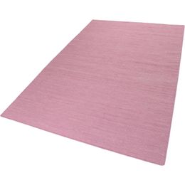 Teppich Esprit "Rainbow Kelim" Teppiche Gr. B/L: 130 cm x 190 cm, 5 mm, 1 St., rosa Baumwollteppiche