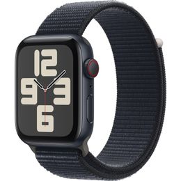 Smartwatch Apple "Watch SE GPS Aluminium 44 mm + Cellular" Smartwatches blau (midnight) Fitness-Tracker