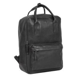 Cityrucksack Mustang "Catania Backpack" Gr. B/H/T: 28 cm x 38 cm x 13 cm, schwarz Rucksäcke