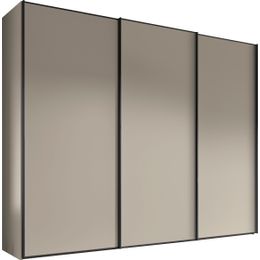 Schwebetürenschrank STAUD "Sinfonie Plus" Schränke Gr. B/H/T: 280 cm x 240 cm x 68 cm, Premium, 3 St., beige (sand) Schwebetürenschränke und Schiebetürenschränke