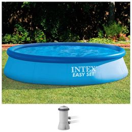 Quick-Up Pool Intex "Easy Set" Schwimmbecken Gr. Ø/B/H/L: 396 cm x Breite Höhe 84 cm x Länge, 7300 l, blau Quick-Up-Pools