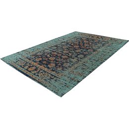 Teppich Padiro "Charme 225" Teppiche Gr. B/L: 160 cm x 230 cm, 5 mm, 1 St., bunt (multi, blau) Baumwollteppiche