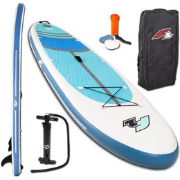 F 2 Inflatable SUP-Board F2 "F2 Cross 10,5" Wassersportboards Gr. 10,5 (320 x 83 x 15 cm) 320 cm, blau (blau, weiß) Stand Up Paddle