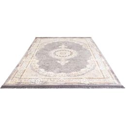 Orientteppich morgenland "Ava" Teppiche Gr. B/L: 100 cm x 150 cm, 7 mm, 1 St., grau Orientalische Muster Wohnzimmer, fußbodenheizungsgeeignet