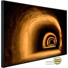 papermoon Infrarotheizung "Visuell dynamischer Tunnel" Heizkörper Gr. B/H/T: 120 cm x 60 cm x 3 cm, 750 W, bunt (kunstmotiv im aluminiumrahmen) Heizkörper