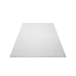 Teppich Carpet City "LINDO 8843" Teppiche Gr. B/L: 200 cm x 290 cm, 11 mm, 1 St., grau (hellgrau) Esszimmerteppiche