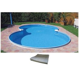 Achtformpool MY POOL BWT Schwimmbecken Gr. B/H/L: Breite 360 cm x Höhe 120 cm x Länge 625 cm, 13000 l, weiß Achtformpools