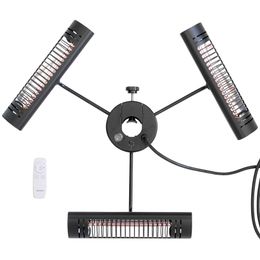 VASNER Heizstrahler "Sonnenschirm, schwarz, Umbrella X30" schwarz Heizlüfter