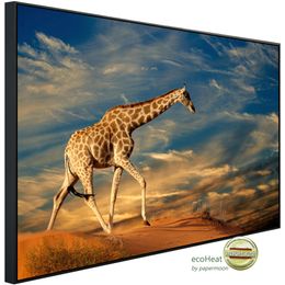 papermoon Infrarotheizung "Giraffe" Heizkörper Gr. B/H/T: 120 cm x 60 cm x 3 cm, 750 W, bunt (kunstmotiv im aluminiumrahmen) Heizkörper