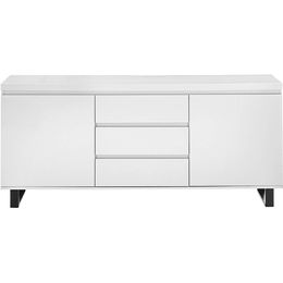 Sideboard MCA furniture "AUSTIN Sideboard" Sideboards Gr. B/H/T: 166 cm x 74 cm x 40 cm, weiß (modern white) Sideboards