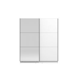 Schwebetürenschrank Inosign "Sierra" Schränke Gr. B/H/T: 179 cm x 210 cm x 62,5 cm, Mit Spiegeltür, weiß (opaque weiß) Schwebetürenschränke und Schiebetürenschränke