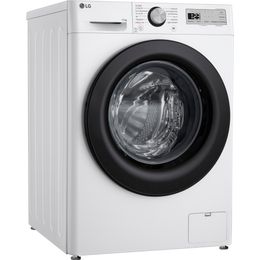 A (A bis G) LG Waschmaschine "F4WR4911P" Waschmaschinen schwarz-weiß (weiß, schwarz) Frontlader