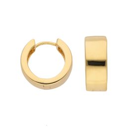 Adelia´s Paar Ohrhänger ADELIA´S "1 333 Gold Ohrringe / Creolen Ø 15 mm" Gr. Damen, Gelbgold 333, goldfarben (gold) Damen Ohrhänger