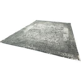 Teppich morgenland "Vintage Manhattan" Teppiche Gr. B/L: 200 cm x 290 cm, 6 mm, 5,8 m², 1 St., silberfarben (silber) Kurzflor-Teppiche