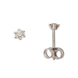 Paar Ohrstecker Firetti "Schmuck Geschenk Gold 750 Ohrschmuck Solitär" Ohrringe Gr. 0,2 ct LR = lupenrein, Weißgold 585-Diamanten, weiß (weißgoldfarben) Damen Ohrstecker