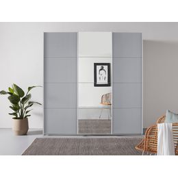 Schwebetürenschrank Rauch "Oteli" Schränke Gr. B/H/T: 203 cm x 210 cm x 62 cm, grau (seidengrau) Schwebetürenschränke und Schiebetürenschränke Bestseller