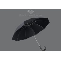 Stockregenschirm Euroschirm "Brilliant Luxus, schwarz" schwarz Regenschirme Stockschirme
