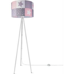 Stehlampe Paco Home "Trina Cosmo" Lampen Gr. Höhe: 148,5 cm, weiß Kinder Kinderlampe Kinderzimmerleuchten