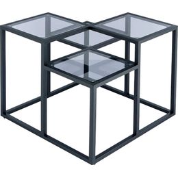 Beistelltisch Kayoom "Steps 625" Tische Gr. B/H/T: 60 cm x 53 cm x 60 cm, schwarz (schwarz, schwarz) Beistelltische