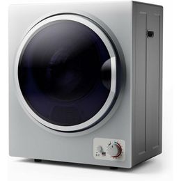 Goplus - Elektrischer Wäschetrockner 850W, Trockner klein / 2,5kg / 42L / AutoDry / 4 Programme & 3 Wärmestufen, bis 65℃, Ablufttrockner mit