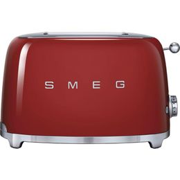 Smeg - Toaster 2 Scheiben TSF01RDEU aus Edelstahl, rot