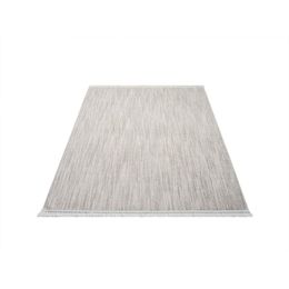 Teppich Carpet City "CLASICO 0052" Teppiche Gr. B/L: 160 cm x 230 cm, 11 mm, 1 St., grau (taupe) Esszimmerteppiche