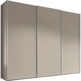 Schwebetürenschrank STAUD "Sinfonie Plus" Schränke Gr. B/H/T: 249 cm x 222 cm x 68 cm, Basic, 3 St., beige (sand) Schwebetürenschränke und Schiebetürenschränke