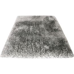 Hochflor-Teppich LEONIQUE "Lasse" Teppiche Gr. B/L: 80 cm x 150 cm, 76 mm, 1 St., grau (graumelange) Esszimmerteppiche