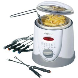 Clatronic FFR 2916 Single 1 l Eigenständig 900 W Fritteuse Grau, Weiß