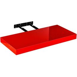 stilista - Wandboard Volato, Länge 30 cm, Hochglanz rot