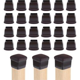 24 Stück Silikon-Stuhlbeine 25–30 mm Stuhlbeinschoner, Möbelbeinschoner für Stühle, rutschfeste Möbeltischdecken, Möbelbeinschoner aus Holz,